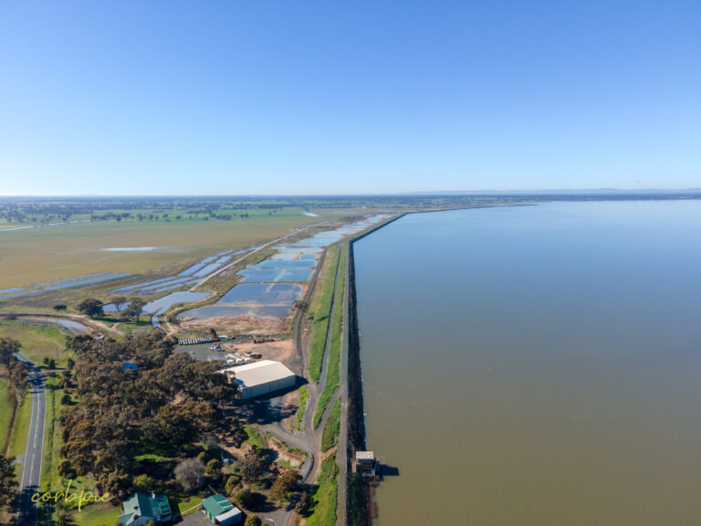 A full Waranga Basin by drone