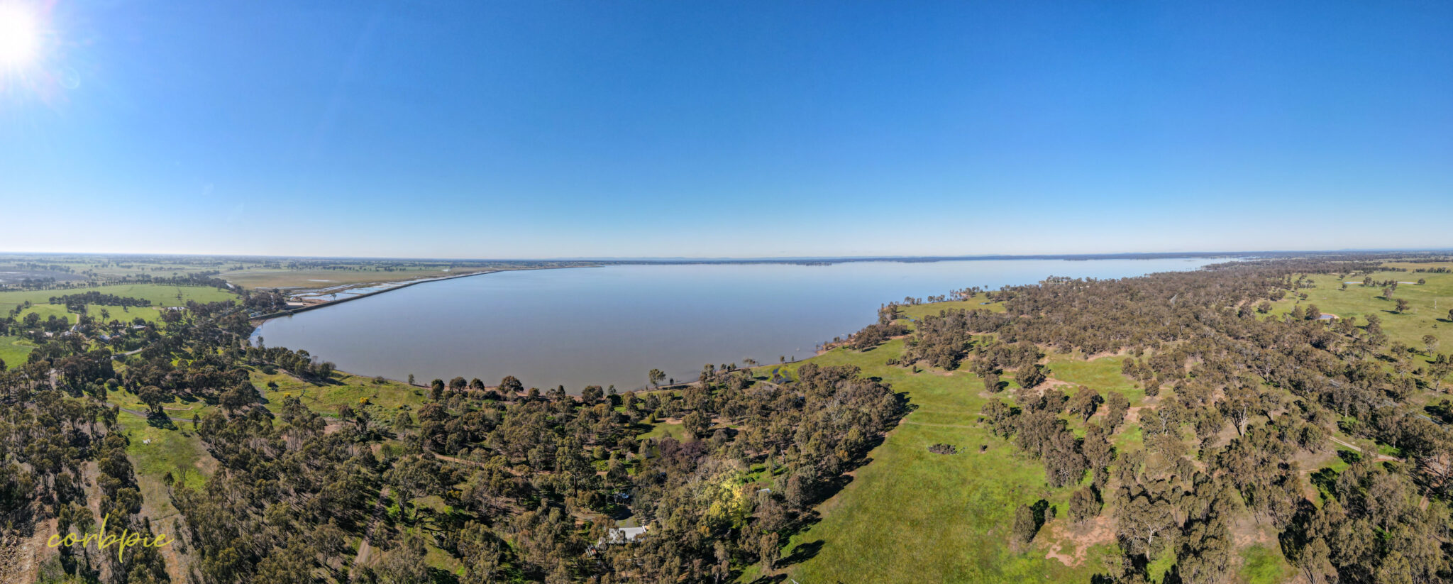 A full Waranga Basin by drone
