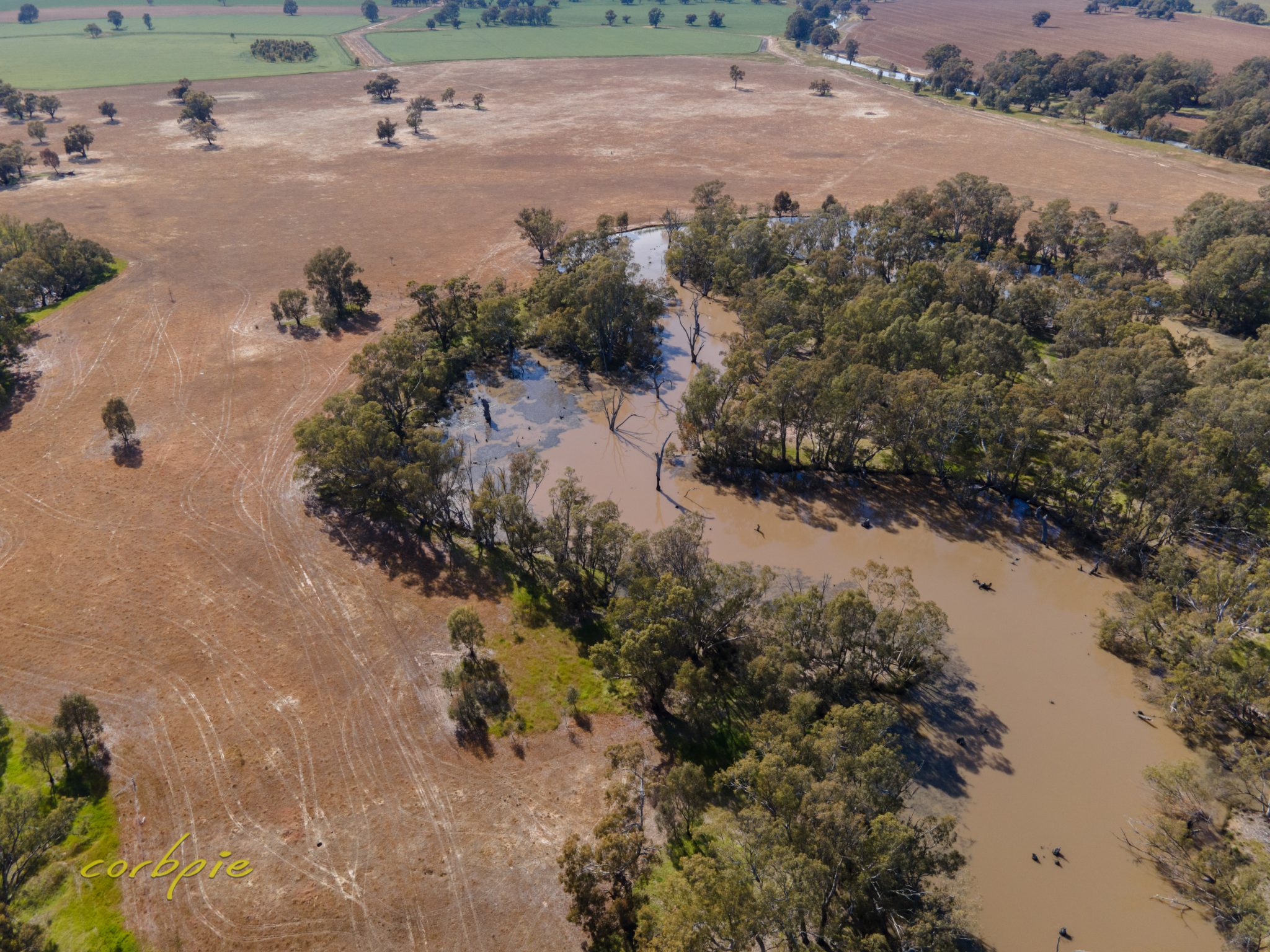 Loddon Weir drone images